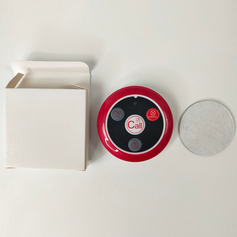 Wireless Waiter Call Button Restaurant Pager Transmitter 433MHz Call ...