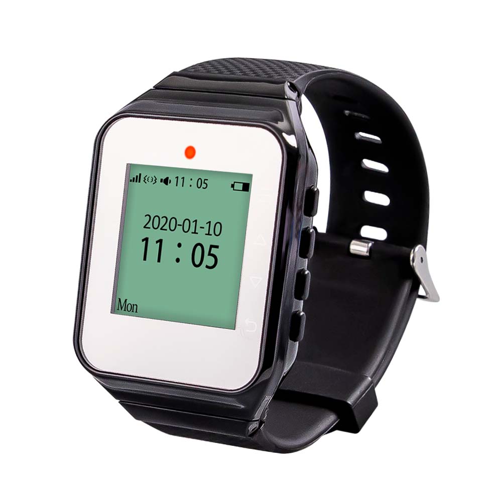 Wireless wristwatch beep pager wristband pager watch for restaurant ...